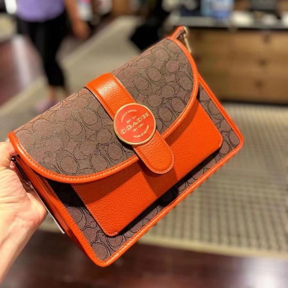 Coach | Bags | Coach C837 Signature Jacquard Lonnie Crossbody Handbag ...